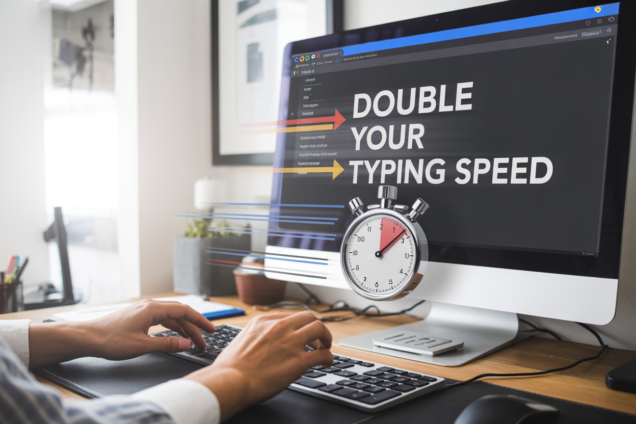 अपनी Typing Speed को 1 Minute में Double कैसे करें? Google's Hidden ...